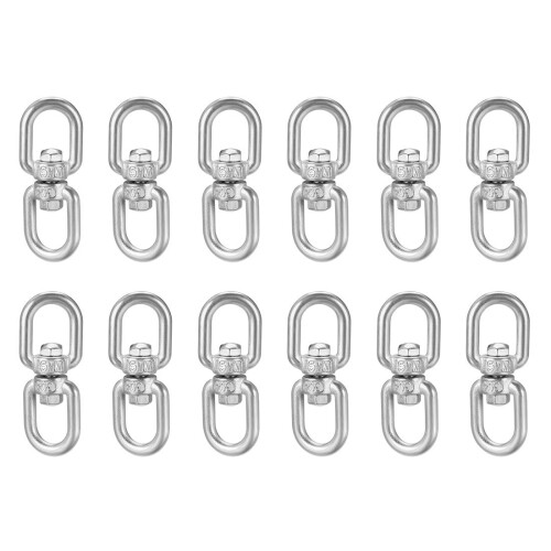 M5 Swivel Eye Double Ended Round Rotating Hoist Ring, 13/64 in ...