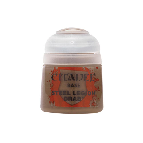 Games Workshop Citadel Base Paint: Steel Legion Drab 12ml Warhammer 21 ...