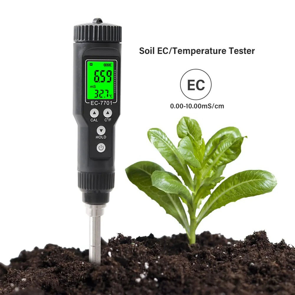 High Accuracy Soil Tester 0.00-10.00mS/cm EC Meter with ATC ...