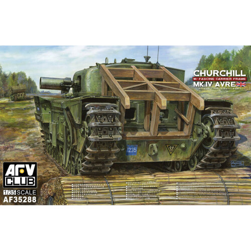 AFV Club AF35288 Churchill Mk IV AVRE w/Fascine Carrier Frame 1:35 ...
