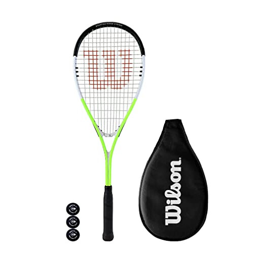 Wilson Blade XP Squash Racket with Wilson Protective Cover & 3 Squash ...