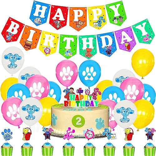 Blues Clues Birthday Decoration Blues Clues Birthday Party Decorations Blue's Clues Balloons ...