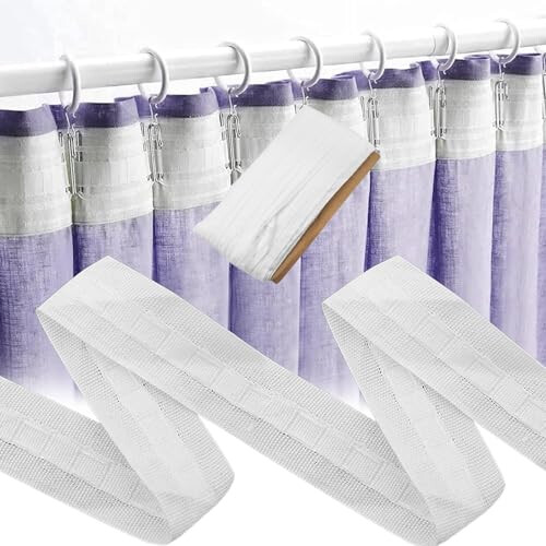 Pencil Pleat Curtain Header Tape, 3 cm x 30 m, Pinch Pleat tape for ...
