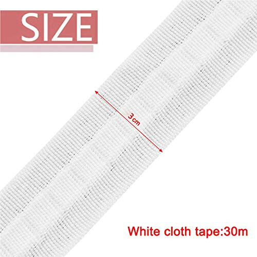Pencil Pleat Curtain Header Tape, 3 cm x 30 m, Pinch Pleat tape for ...