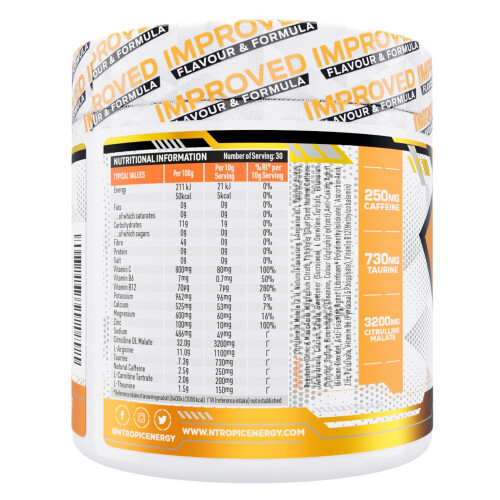 Premium Energy Drink Powder - Tropical | Formulated for Gaming, Gym ...