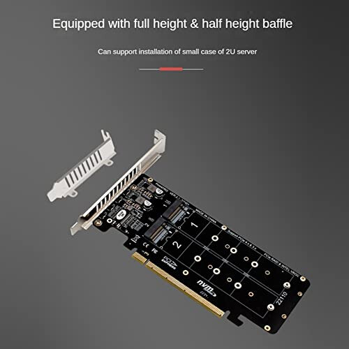 Double-Sided 4-Disk NVME RAID Card PCIeX16 to M.2 M-Key NVMEx4SSD 2U ...