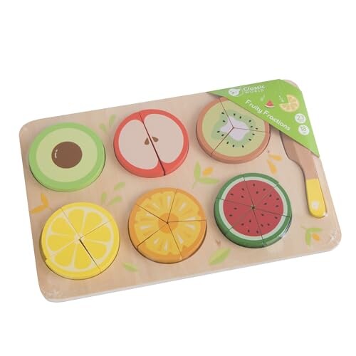 Fruity Fractions Wooden Fraction Game for Kids | Educational Game for ...