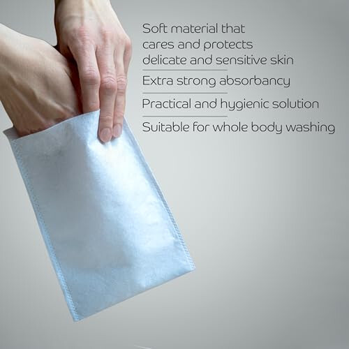 Wash Gloves | Pack of 50 | Disposable Flannels | Ultrasonic Seal ...