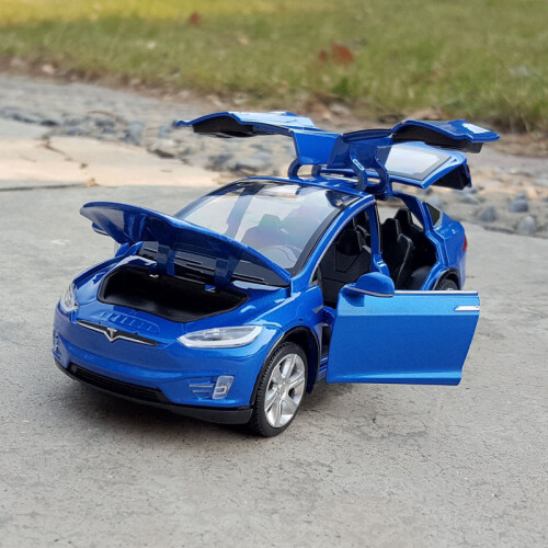 (Modelx Blue) New1:32 Tesla MODEL X MODEL3 Alloy Car Model Diecasts Toy ...