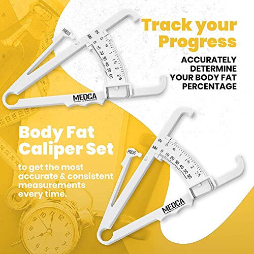 Skinfold Body Fat Caliper - Skin Fold Body Fat Analyzer and Handheld ...