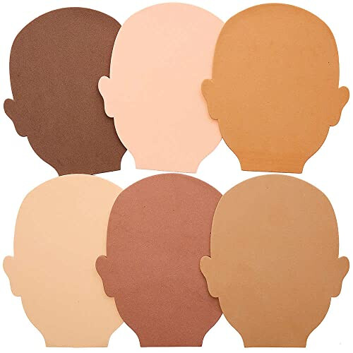 FX245 Skin Tone Foam Head Cut Outs - Pack of 30, Arts and Crafts For ...
