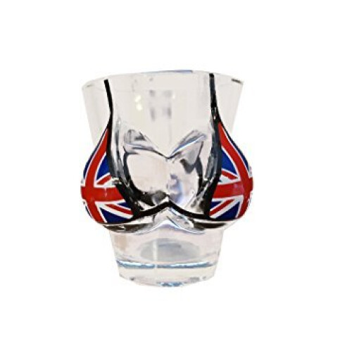 Boobs and Union Jack Bikini Shot Glass London Flag Souvenir! Souvenir ...