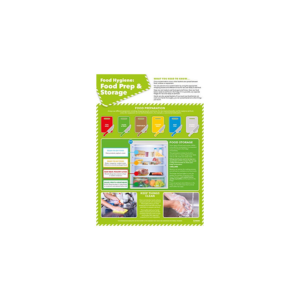 Food Preparation & Storage | Health and Safety Posters | Laminated ...