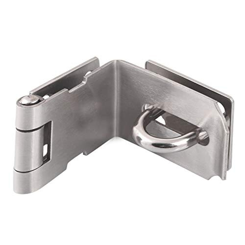 Right Angle Padlock Hasp, Tiberham Stainless Steel 90 Degree Hasp and Staple with Screws, Heavy ...