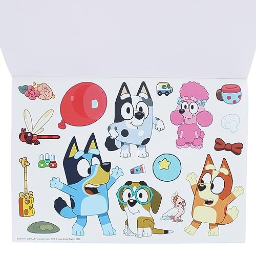 Bluey A4 Colouring Pad with Stickers | Bluey Poster Set | Bluey ...