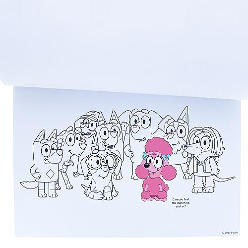 Bluey A4 Colouring Pad with Stickers | Bluey Poster Set | Bluey ...