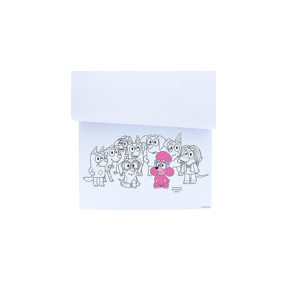 Bluey A4 Colouring Pad with Stickers | Bluey Poster Set | Bluey ...