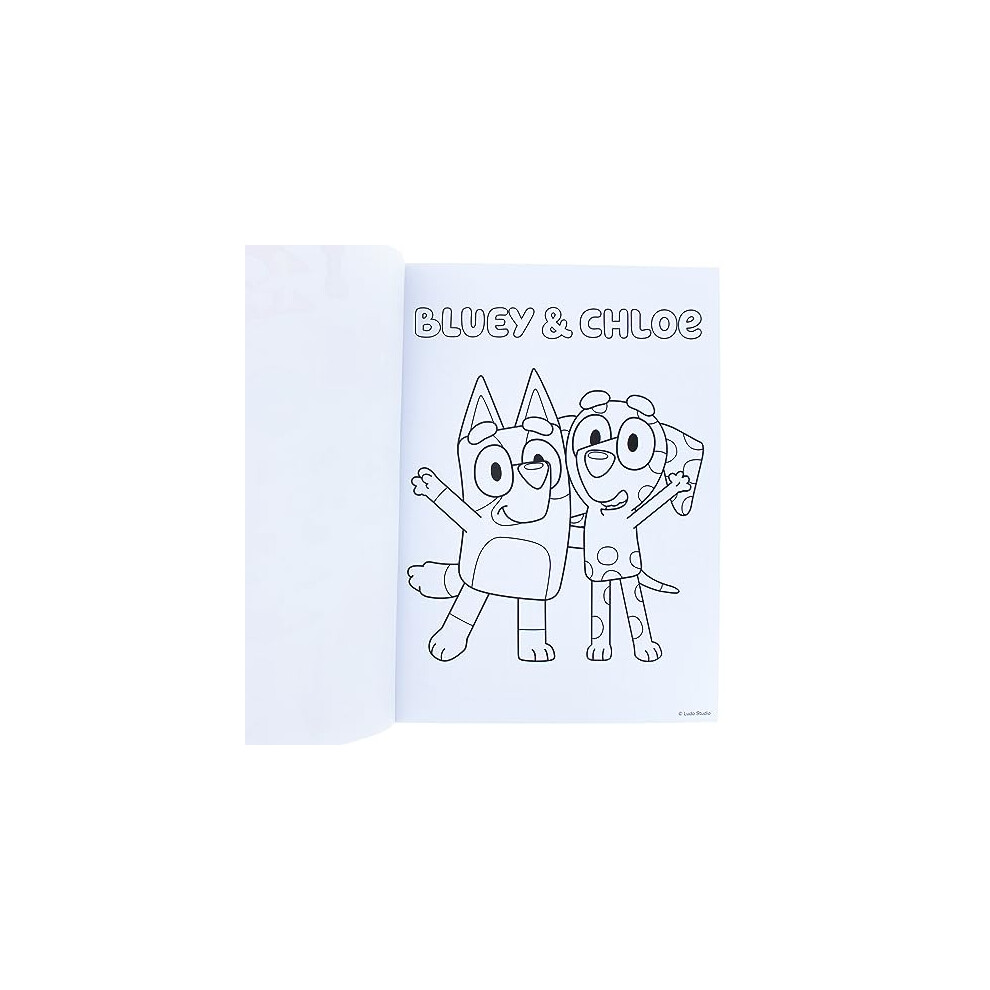 Bluey A4 Colouring Pad with Stickers | Bluey Poster Set | Bluey ...