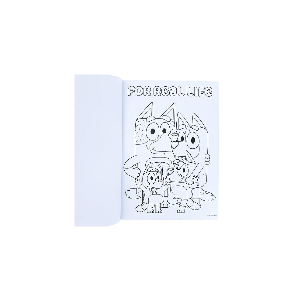 Bluey A4 Colouring Pad with Stickers | Bluey Poster Set | Bluey ...