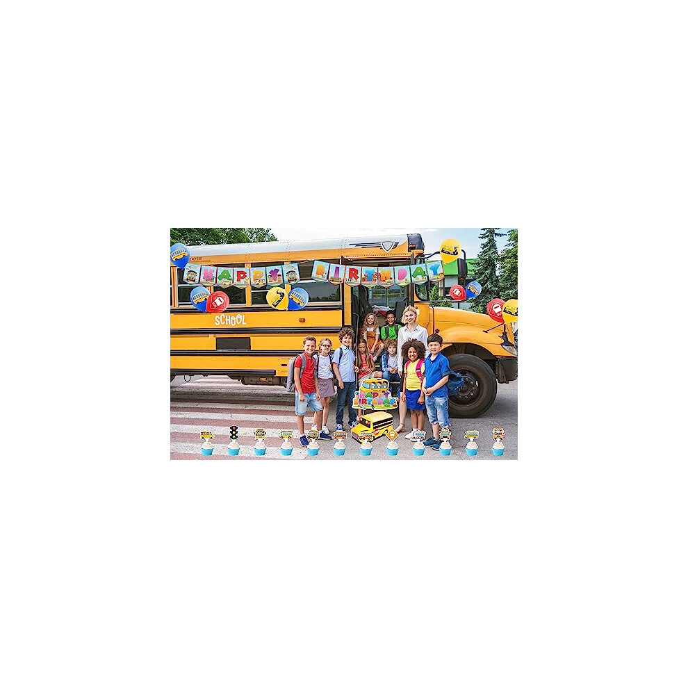 School Bus Birthday Party Supplies School Bus Party Decorations ...