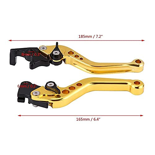 1 Pair of 22mm 7/8" CNC Aluminum Motorcycle Clutch Lever Brake Handle ...
