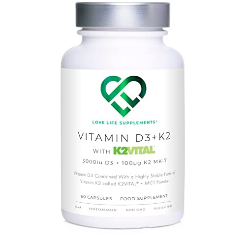 Vitamin D3 K2 and MCT Powder for Superior Absorption | Includes K2VITAL ...
