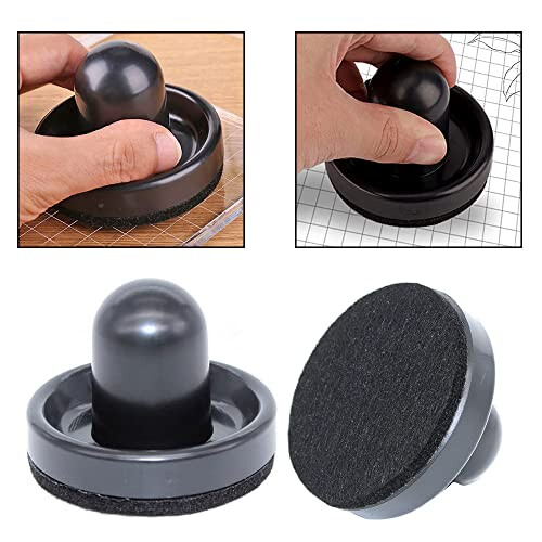 2 Pieces Rubber Stamp Pressure Tool Stamping Block Pressing Tool Crafts ...