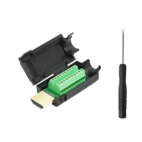 HDMI Adapter Signals Terminal, Breakout Plastic/Metal Cover Terminal ...