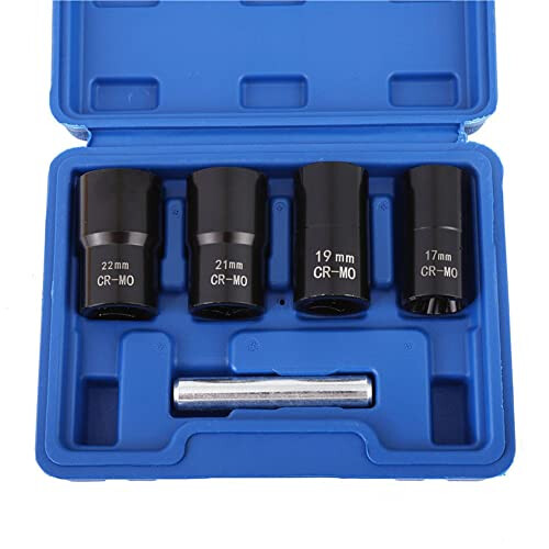 1/2” Drive Impact Bolt Nut Extractor Set, 5pcs Locking Wheel Lug Nut ...