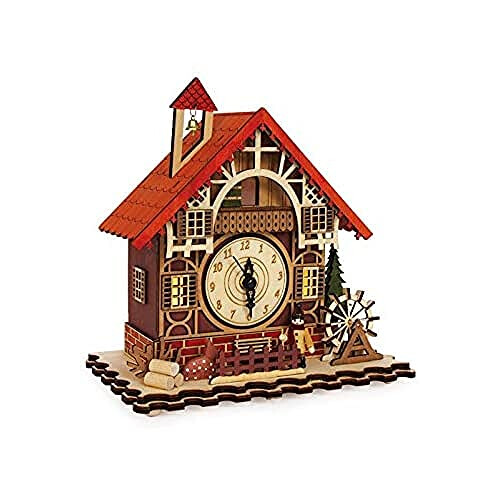 Timber framed Swiss Style House Clock incorporating music box (can ...