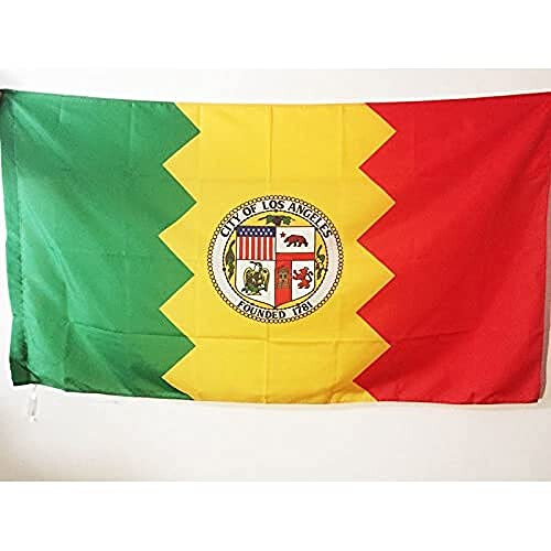 Los Angeles Flag 3' x 5' for a pole - Los Angeles city - California ...