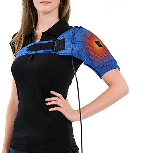 Heated Shoulder Support Brace, Shoulder Heating Pad for Rotator Cuff ...