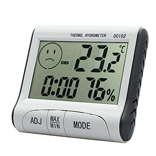 Digital Indoor Thermometer Hygrometer, Accurate Room Temperature Gauge ...