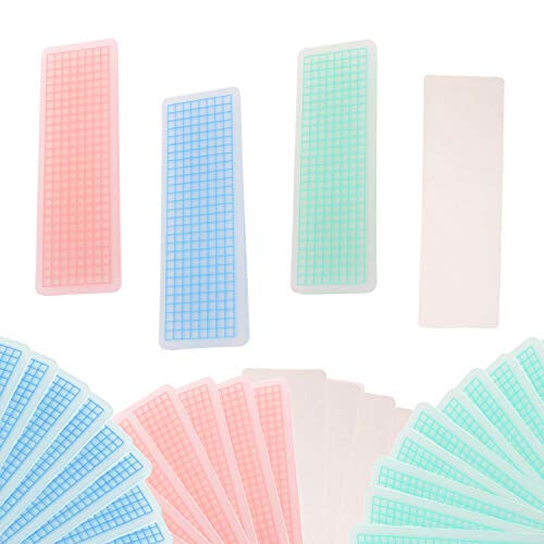 Washi Cards 5x15cm PVC Tape Sample Board Paper Tape Board Red Blue ...