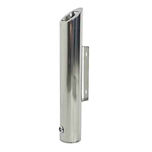 48CM Wall Mounted Ash Trays Bin Stainless Steel Vertical Trash Bin Wall ...