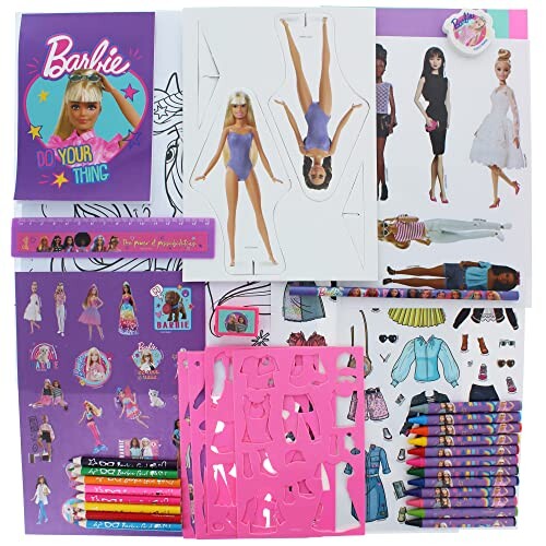 Barbie Large Art Set | Mega Art Set | Kids Art Set | Barbie Colouring ...