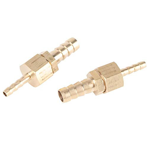 2pcs 4-8mm Brass Hose Barb Quick Release Pack Reducing Pipe Fitting ...