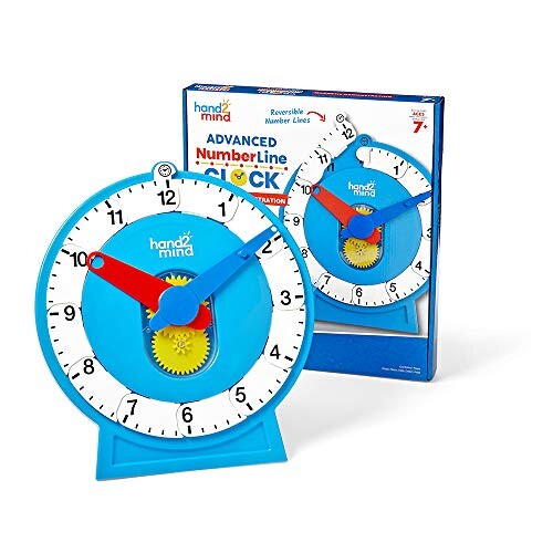 Magnetic Demonstration Advanced NumberLine Clock for Kids Learning To ...