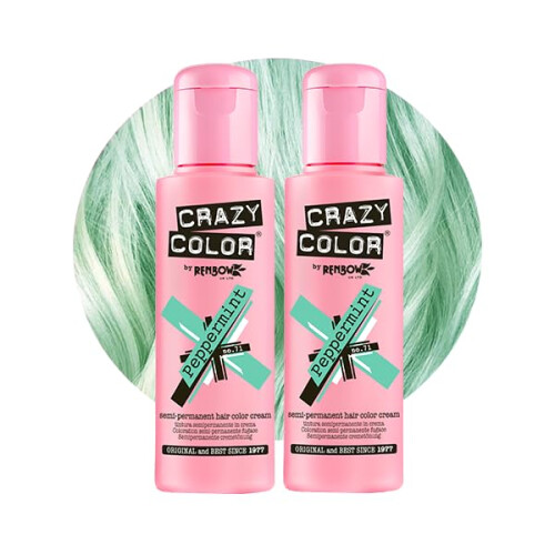 Pastel Peppermint Semi-Permanent Duo Hair Dye. Highly Pigmented Minty ...