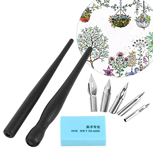 Manga Pen Comic Pen Nib Pens Set Calligraphy Pen Mapping Writing Pens ...
