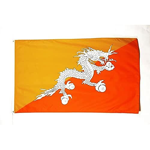 Bhutan Flag 5' x 8' - Bhutanese Big flags 150 x 250 cm - Banner 5x8 ft ...
