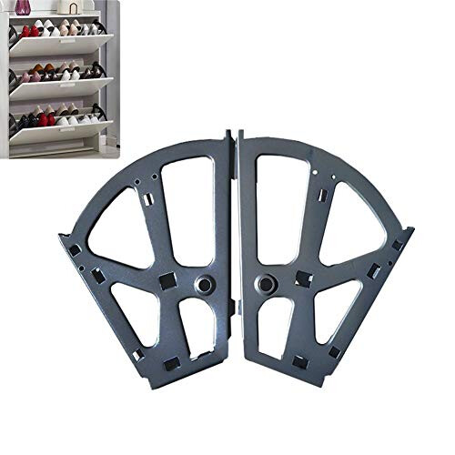Shoe Cabinet Hinges Tiberham 2 Pcs Stainless Steel Shoe Rack Flip Frame Heavy Duty Shoe Storage Shelf Turning Back Replacement Shoe Drawer Rotary on OnBuy