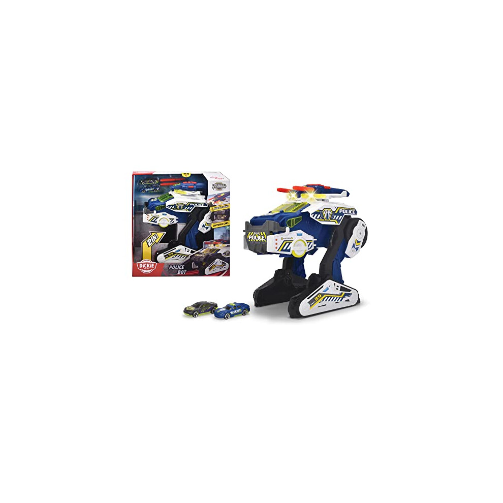 Dickie Rescue Hybrids Police Bot - 35cm. Two die-cast police cars ...