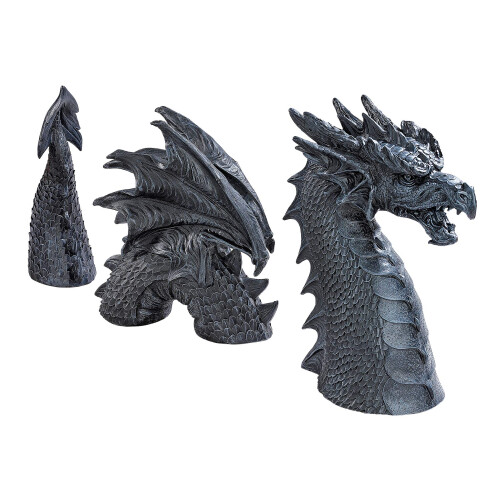 The Dragon of Falkenberg Castle Moat Lawn Garden Statue, 71 cm Total ...