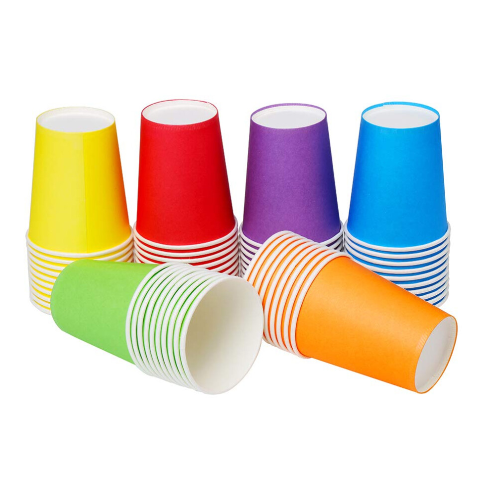 Paper Cups 60PCS 9 OZ Party Disposable Cups Multicolor Paper Cup for DIY and Party Supplies Assorted Colors on OnBuy
