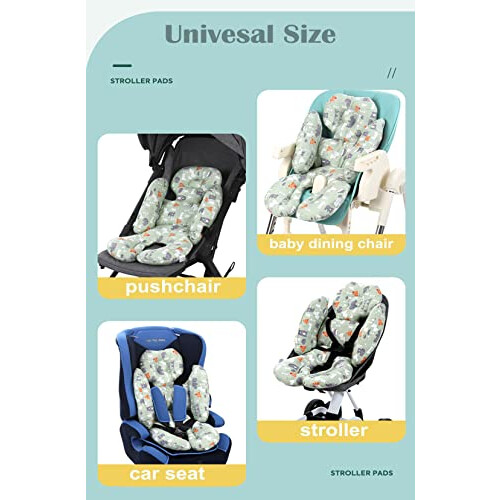 Pram Liner Universal Pushchair Seat Liner Cushion Car Seat Insert Pad ...