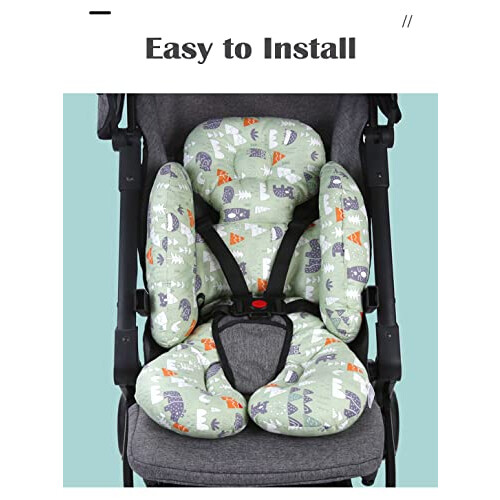 Pram Liner Universal Pushchair Seat Liner Cushion Car Seat Insert Pad ...
