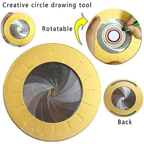 Circle Drawing Tool, Adjustable Circle Drafting Ruler Circle Stencil ...