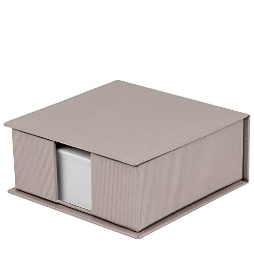 Rossler SOHO Square Refillable Jotter Box - Taupe on OnBuy