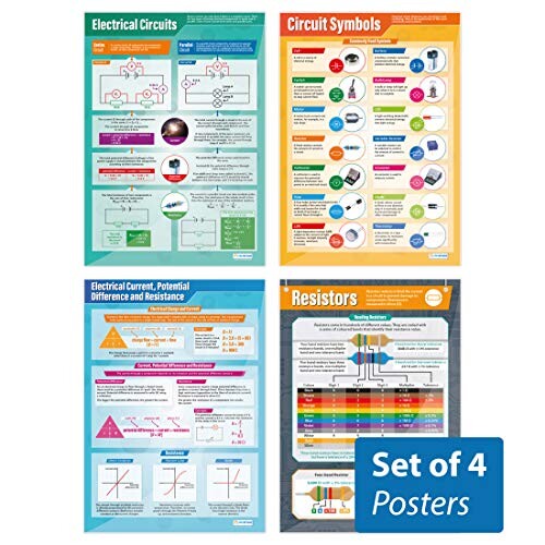 Electrical Circuits Posters - Set of 4 | Science Posters | Gloss Paper ...
